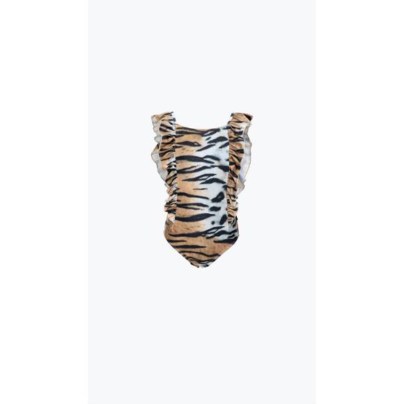 Molo | Swim | New Molo Girls Nathalie Onepiece Swimsuit In Tiger ...